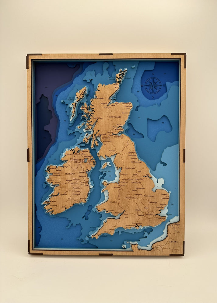 Bathymetric Map - British Isles – Codex Crafts